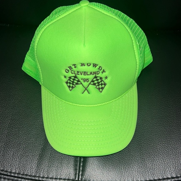 nissin | Accessories | Neon Green Trucker Hat | Poshmark